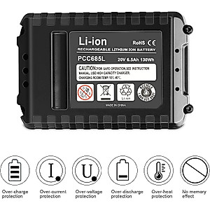 BTMKS 4.0Ah 20V MAX Lithium Battery Replacement for Porter Cable 20V Battery PCC682L PCC681L PCC680L PCC685LP PCC601 20 Volt MAX Cordless Drill Tools Battery