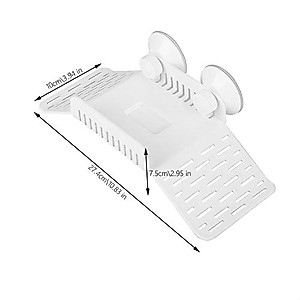 Turtle Basking Platform Climbing Basking Terrace, Aquarium Fish Tank Reptile Turtle Tortoise Floating Platform Amphibians Habitat Décor Dock Pet Supplies White