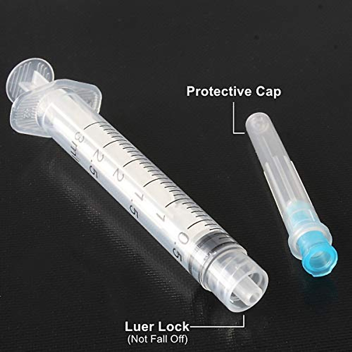 BSTEAN 25 Pack 3ml Disposable Syringe with 23Ga 1.0 Inch Needle, Individual Package