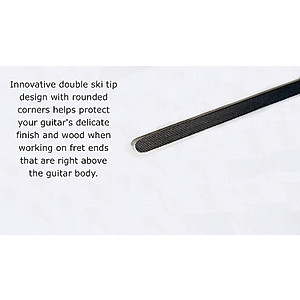 FretGuru Ultimate Fret End File 2 - Fix Sharp Fret Ends, Fret Sprout, Fret End Dressing File Pro Luthier Tool Guitar Tech [FINALLY AVAILABLE AGAIN - ADVANCED NEW DESIGN SHIPPING NOW]