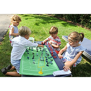 Kaskey Kids Football Guys – Navy/Light Blue Inspires Kids Imaginations with Endless Hours of Creative, Open-Ended Play – Includes 2 Teams & Accessories – 28 Pieces in Every Set!