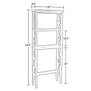 RiverRidge La Crosse Bathroom Storage Spacesaver, No Size, Black