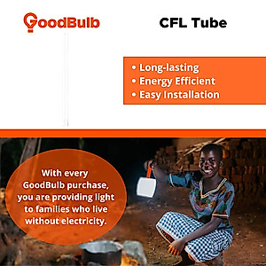 GoodBulb PLL40/835 | 40W 22.5" Twin Tube Compact Fluorescent Light Bulb | 4-pin 2G11 Base 3500K Neutral White 2800 Lumen | 12000 Hour Long Life Biax | Pack of 10