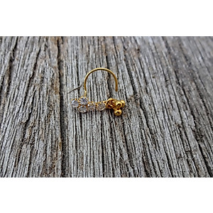 Bell Nose Stud Indian Nose Ring Flower Nose Stud Gold Plated Nose Stud Crock Screw Nose Stud Indian Nose Stud Gold Nose Piercing