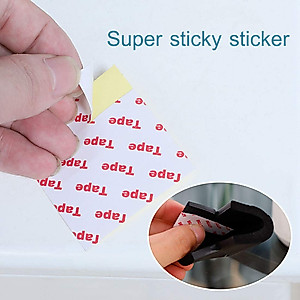 uxcell 8pcs Furniture Corner Cushions Foam Table Desk Cabinet Edge Cover Corner Guards Protectors Bumper, Black