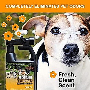 MICROBE-LIFT Outdoor Pet Odor Eliminator For Strong Odor On Turf, Patios, Deck, and Lawns - Keeps Pets From Going in Same Spot, 32oz