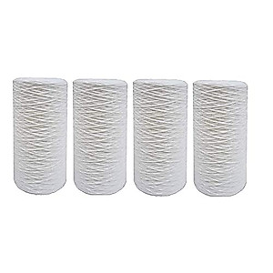 Pack of 4 Compatible Replacement for Pelican Water PC40 10" x 4.5" 5 Micron Sediment Replacement Filters by IPW Industries Inc.