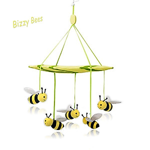 Set of 5 Realistic-Looking Toy Plush Soft Stuffed 5" Honey Bees with Crinkle Wings