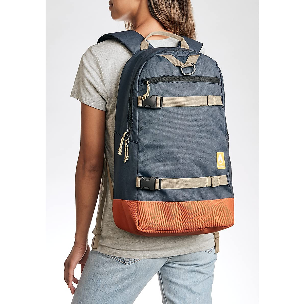 NIXON Ransack Backpack - Navy / Multi - Made with REPREVE® Our Ocean™ and REPREVE® recycled plastics.