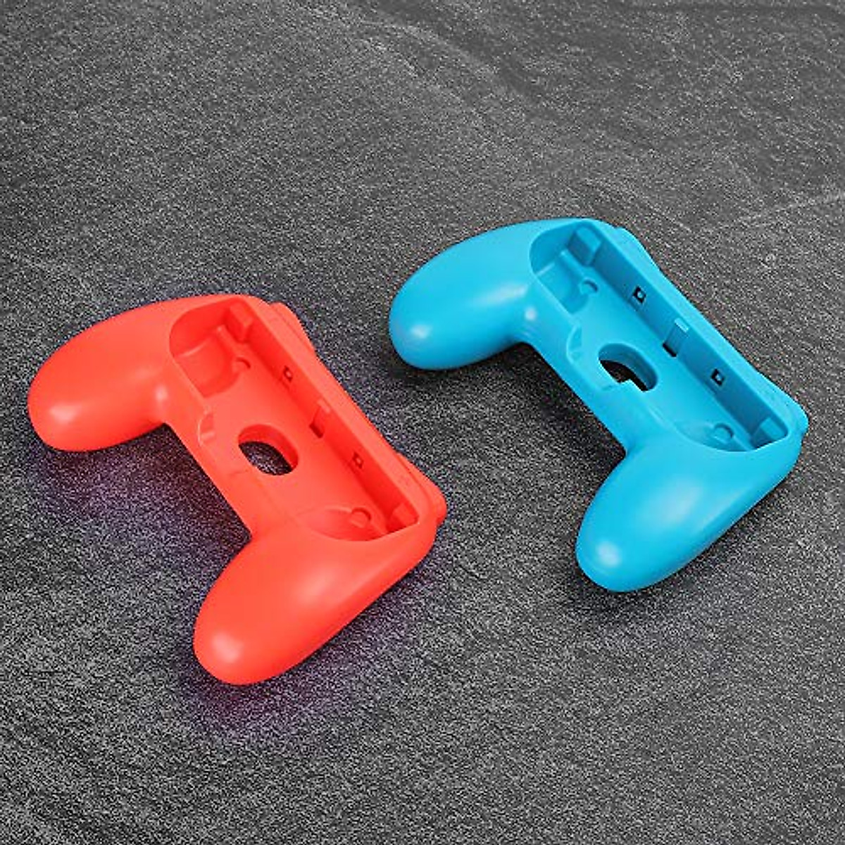 Games Grips, Joypad Protective Skin Made of ABS Material for Protect Your Controllers from Everyday Wear and Tear for Long‑Term Use(Red + Blue 2 Packs)