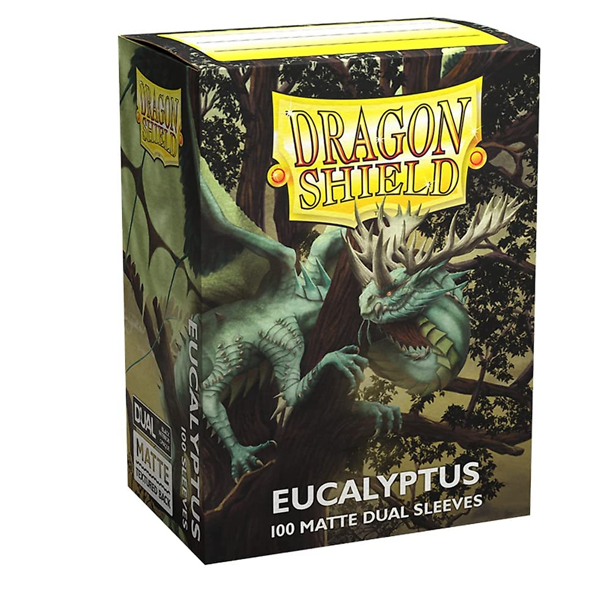 Dragon Shield Standard Size Card Sleeves – Matte Dual Eucalyptus 100CT – MTG Card Sleeves are Smooth & Tough – Compatible with Pokemon, Yugioh, & Magic The Gathering