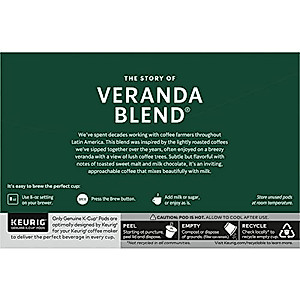 Starbucks Veranda Blend Blonde, K-Cup Portion Pack for Keurig K-Cup Brewers, 10-Count (Pack of 2)
