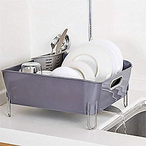 SDGH Kitchen Stainless Steel Dish Rack - Drain Rack Storage Tray Household Dish Rack
