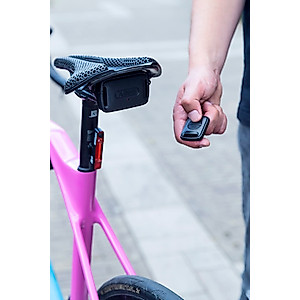 ABUS Alarmbox RC, Mobile Alarm System, Remote Control for Activation and Deactivation, Secures Bicycles, Prams, E-Scooters, Intelligent 100 dB Alarm, Black