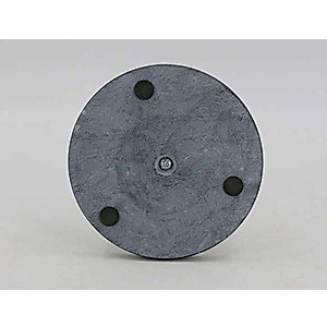 Koja Natural Black Marble and Stainless Steel 12.5” Paper Towel Holder with No-Slip 6” Base. Stylish Modern Design to Enhance Any Kitchen and Impress Your Friends and Guests.