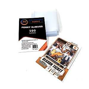 10 Pack Collectible Supply Penny Sleeves 100 Ct. Standard Size (1000 Total Sleeves) Trading Gaming Card Storage & Protection