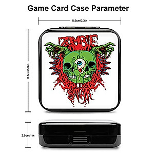 QQWWE Material 12-24 Game Console Cassette Box Card Slot Hard Shell Protection Storage Portable Compact Accessories Printing Pattern Durable and Strong