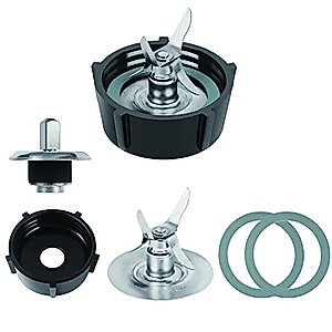 4 Point Fusion Blade Compatible with Oster Osterizer Blender Blade, 2 Pieces Rubber Seal Gasket & 4980 & 4902 Blender Jar Bottom & Coupling Stud Slinger Pin Kit replacement parts