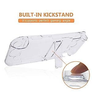 Switch Accessories Kit 13in 1 for Nintendo Switch Lite with Hard Cover Case, Screen Protector Tempered Glass, Switch Joystick Caps Cleaning Wipe, Cleaning Cloth