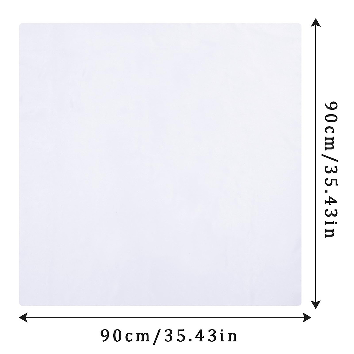 AWAYTR 35" Large Square Satin Head Scarf - Silk Hair Scarf Square Hair Bandanas Large Scarf Sleeping Head Wraps for Women (White)