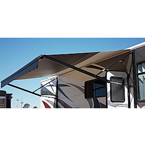 ShadePro - RV Awning Fabric Replacement - Heavy Duty Weatherproof Vinyl - Universal Outdoor Canopy for Camper, Trailer, and Motorhome Awnings - Pacific Blue - 18' (Fabric 17' 2")