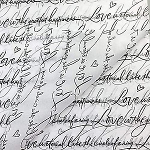 Letter Flower Gift Wrapping Tissue Paper 28pcs Shoes Gift Clothes Packing Craft Paper Christmas Valentine's Day Wedding Bridal Shower DIY Decoration 20×28 inch (Color 1, 20×28 inch (28 Sheets/Bag))