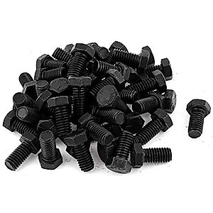 Pack 10 3/8-16 x 3/4" Hex Cap Screw Tap Bolt Black Oxide 304 Stainless Steel 18-8