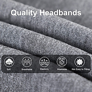 XTREND 4 Packs Wide Headband Fashion Headscarf Bohemian Style Elastic Knotted Non-slip Headband Suitable For Black Women Outdoor Yoga Sports Printed Hair Accessories