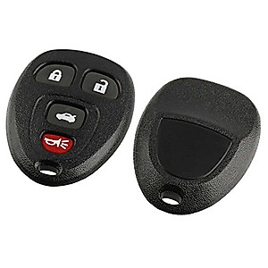 Case Shell Key Fob Keyless Entry Remote fits Buick Lucerne / Chevy Impala Monte Carlo / Cadillac DTS (OUC60270, OUC60221)