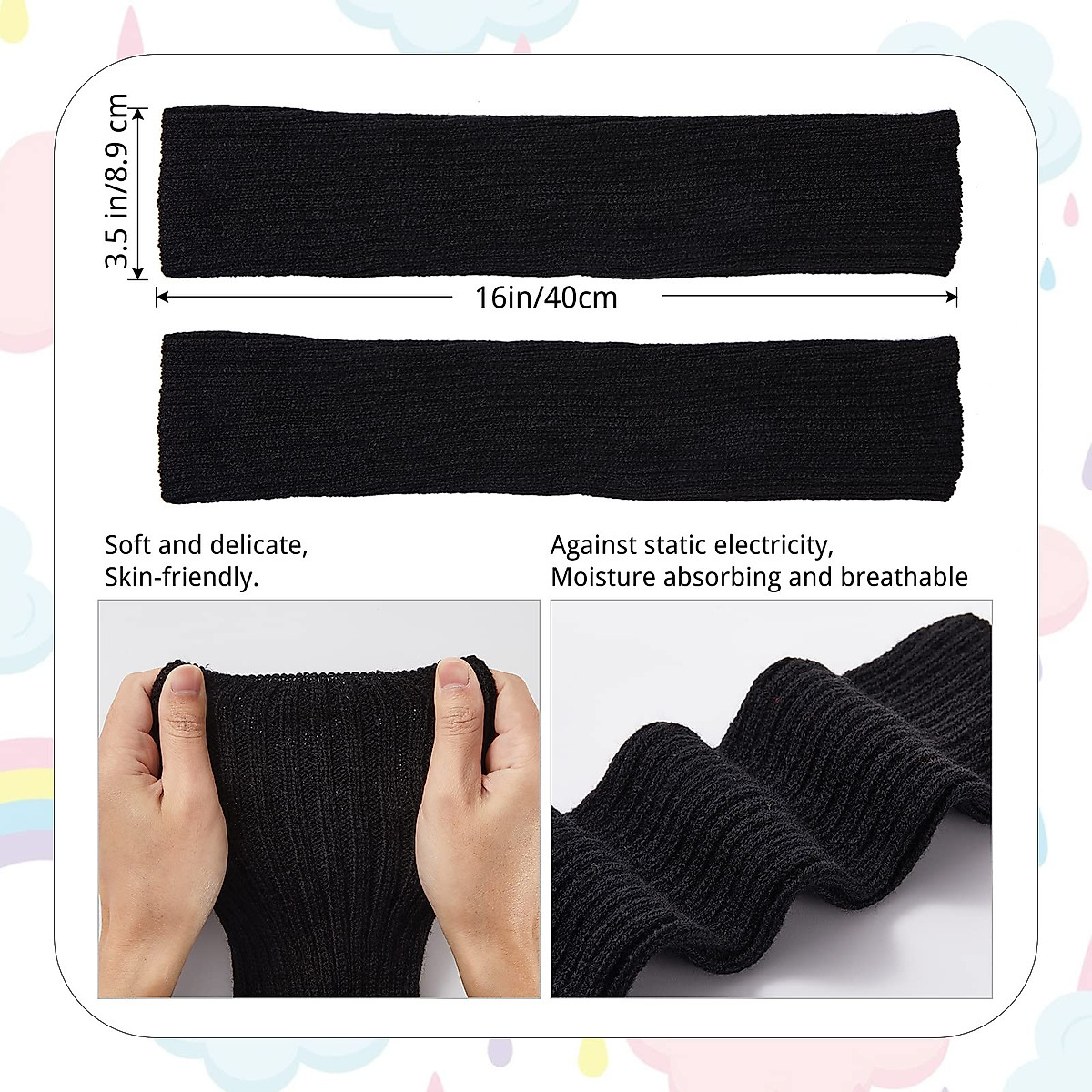 Moon Wood Womens Leg Warmers 80s Juniors Neon Ribbed Knitted Long Socks for 80s Eighty's Party Sports Yoga