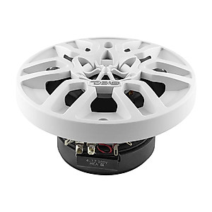 DS18 MP4/WH White Marine Speaker - 4", 2-Way, 150W Max, 100% UV Stable, IPX5 Marine, 4 Ohms - for All Elements, UTV, ATV & Jeeps (2 Speakers)