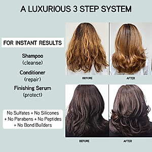 ILES FORMULA Haute Performance Finishing Serum – Style & Smooth Without Weighting Hair Down, Protects Hair from Heat, Humidity, UV Rays + Color Fade - 6.8 Fl Oz (200 ML)