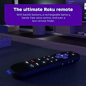 Roku Ultra 2024 - Ultimate Streaming Player - 4K Streaming Device for TV with HDR10+, Dolby Vision & Atmos - Bluetooth & Wi-Fi 6- Rechargeable Voice Remote Pro with Backlit Buttons - Free & Live TV