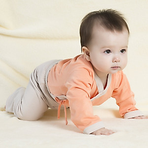 Babysoy Kimono One Piece (Baby) - Lake Blue-18-24 Months