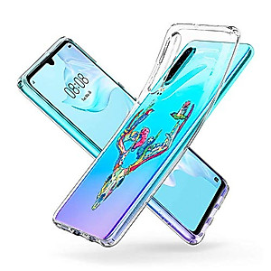 Suhctup Case Compatible with Huawei Nova 2 Plus Transparent, Protective Case Silicone Gel TPU Bumper Fashion Drawings Protective Skin Ultra Inches Anti Shock Case for Huawei Nova 2 Plus (8)