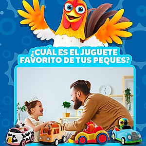TOYMAKER La Granja De Zenon Kids Car Bartolito Chicken Toys Push and Go Cars Toys Lorito Pepe Bird Toys Friction Powered Inertia Cars for Toddlers 1-3 Birthday for Girls Boys