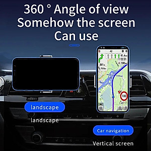 Wmool Car Phone Holder Mount, Magic Clip D7 Car Electric Mobile Phone Holder Auto-Clamping Car Phone Mount Dashboard Air Vent Universal Automobile Mounts Cell Phone Holder Fit All Smartphone