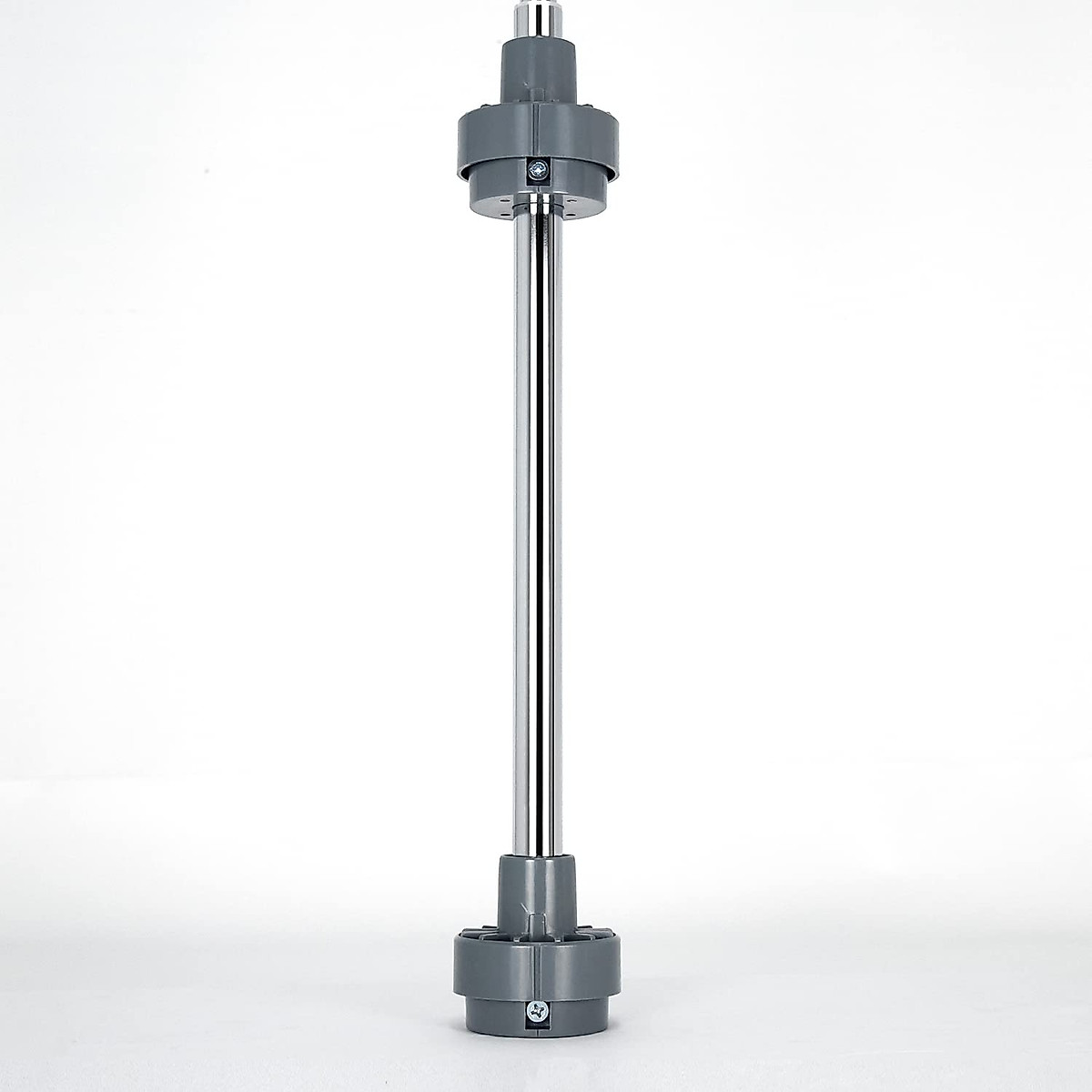 Duwee 2 Tier Lazy Susan Cabinet Corner Organizer,Kidney Shaped Cabinet Blind Corner Lazy Susan,2 Tier Rotating Storage Shelf Rack with Telescoping Shaft, White