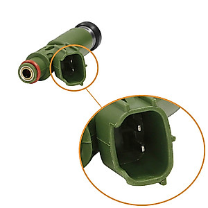 Fuel Injector 12 Holes 4Pcs | 1.8L L4 Gas DOHC | for 2000-2005 Toyota Celica MR2 Spyder 2000-2004 Corolla 03-06 Matrix, 00-02 Chevy Prizm, 03-06 Pontiac Vibe | Replace# 23250-0D040, 23250-22040