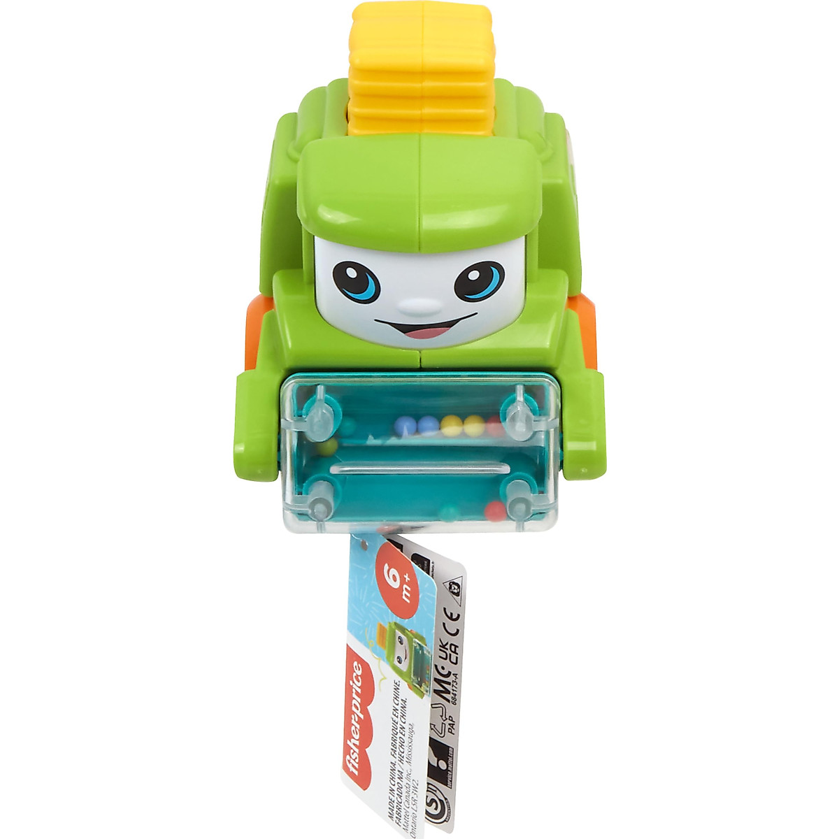 Fisher-Price Baby Toy Rollin’ Tractor Push-Along Vehicle with Fine Motor Activities for Infants Ages 6+ Months