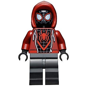 LEGO Superheroes Spider-Man: Miles Morales Minifigure with Skateboard and Web Blasts
