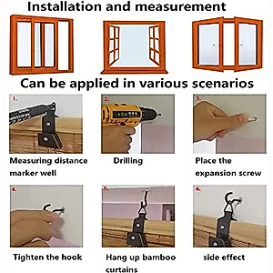 Outdoor Bamboo Blinds, Roller Patio Blinds Patio Shades Roll Up Outdoor Light Filtering Privacy Protection, Easy Installation Outdoor Blinds VXHCS (Color : Brown, Size : 86x102cm)