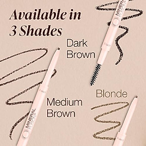 Mineral Fusion Retractable Brow Pencil, Medium Brown, 0.003 Ounce