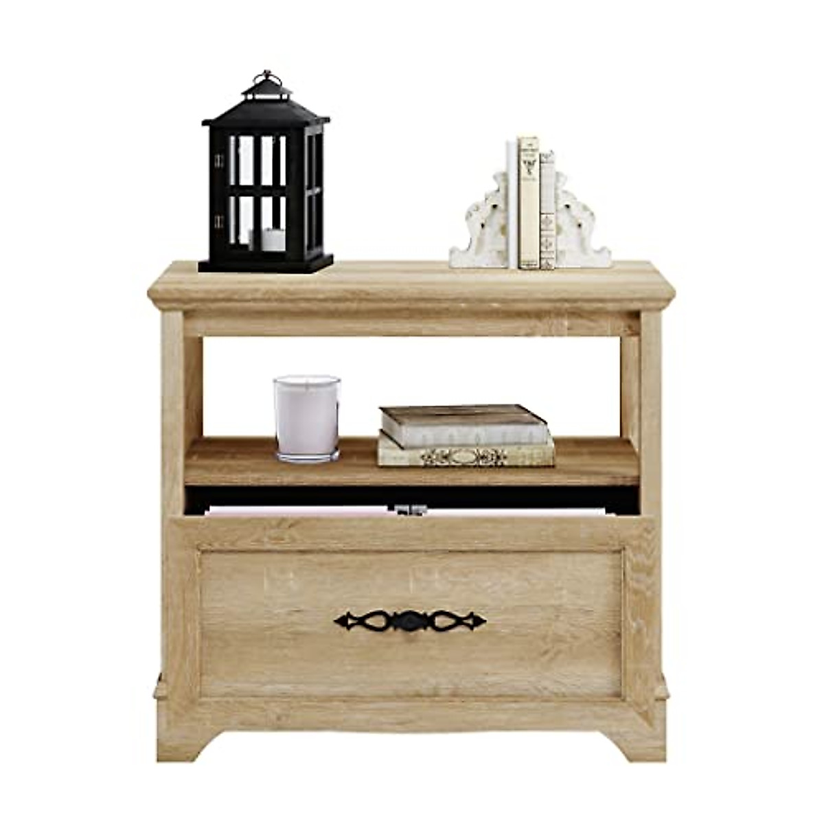 Sauder Adaline Cafe Lateral File, L: 33.11" x W: 20.23" x H: 29.92", Orchard Oak Finish
