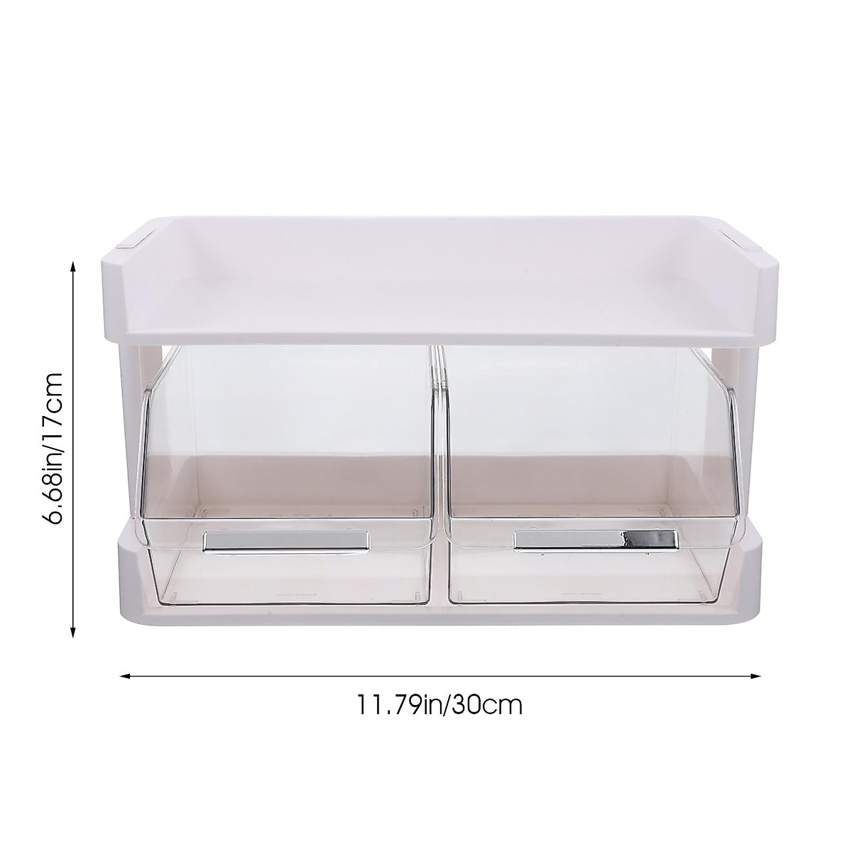 Homoyoyo Tea Storage Organiser Home Tea Bag Organizer Home Tea Bag Rack Multi-function Tea Bag Rack Tea Bag Bin Coffee Bag Sugar Bag Container Plastic Tea Box Multifunction Office White