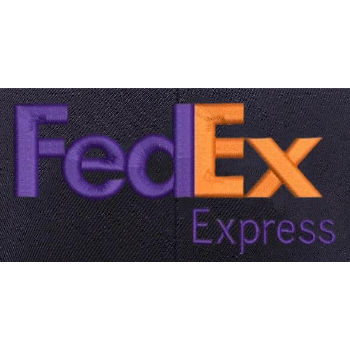 ALLNTRENDS Flat Bill FedEx Express Hat Embroidered Snapback Adjustable Cap (Express, Purple Orange)