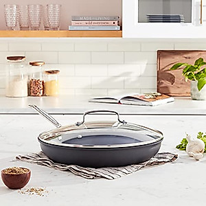 Cuisinart 12-Inch Skillet, Nonstick-Hard-Anodized with Glass Cover, 622-30G