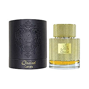Qaa'ed Unisex EDP | Oriental Alchemy | Opens with energizing oud fragrance with oriental notes, it's the perfume you can fall in love with the first smell | by Lattafa Perfumes (Qaa'ed - 100 ML)