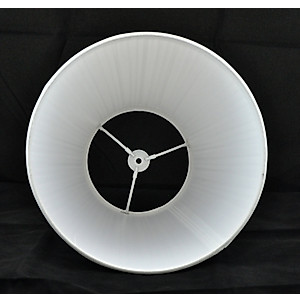 Urbanest Off White Mushroom Pleated Hardback Lamp Shades, Set of 2, 5x9x8.5 Inch (Spider)