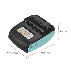 SHUAIGUO PT-210 Portable Thermal Printer Handheld 58mm Receipt Printer for Retail Stores Restaurants Factories Logistics, 10 Paper Rolls
